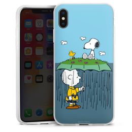 DeinDesign iPhone Xs Max Handy Silikon H&uuml;lle Case transparent Handyh&uuml;lle Peanuts Children Snoopy Silikon Case