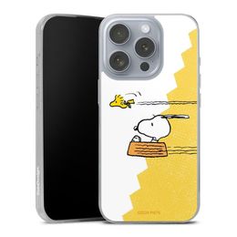 DeinDesign iPhone 16 Pro Handy Slim Case Silikon Handyh&uuml;lle transparent H&uuml;lle extra d&uuml;nn Snoopy Peanuts Children Silikon Slim Case