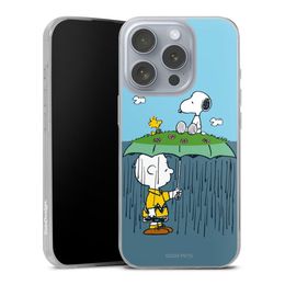 DeinDesign iPhone 16 Pro Handy Slim Case Silikon Handyh&uuml;lle transparent H&uuml;lle extra d&uuml;nn Peanuts Children Snoopy Silikon Slim Case
