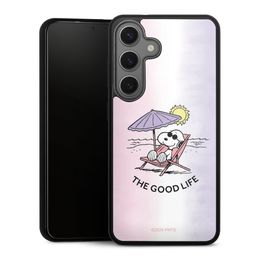 DeinDesign Galaxy S25 Handy Gallery Case Handyh&uuml;lle 9H Geh&auml;rtetes Glas R&uuml;ckseite H&uuml;lle Snoopy Official Licensed Product Peanuts Gallery Case