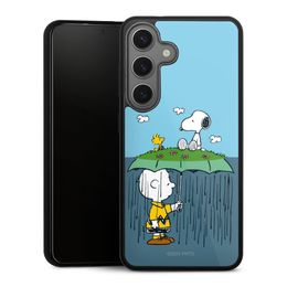 DeinDesign Galaxy S25 Handy Gallery Case Handyh&uuml;lle 9H Geh&auml;rtetes Glas R&uuml;ckseite H&uuml;lle Peanuts Children Snoopy Gallery Case
