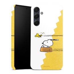 DeinDesign Galaxy A55 5G Handy Premium Case Smartphone Handyh&uuml;lle Schutzh&uuml;lle gl&auml;nzend Snoopy Peanuts Children Premium Case