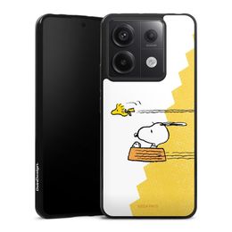 DeinDesign Xiaomi Redmi Note 13 Pro 5G Handy Silikon H&uuml;lle Case schwarz Handyh&uuml;lle Snoopy Peanuts Children