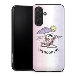 DeinDesign Galaxy A26 Handy Silikon H&uuml;lle Case schwarz Handyh&uuml;lle Snoopy Official Licensed Product Peanuts