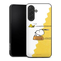 DeinDesign Galaxy A26 Handy Silikon H&uuml;lle Case schwarz Handyh&uuml;lle Snoopy Peanuts Children
