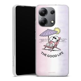 DeinDesign Xiaomi Redmi Note 13 4G Handy Silikon H&uuml;lle Case transparent Handyh&uuml;lle Snoopy Official Licensed Product Peanuts Silikon Case