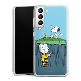 DeinDesign Galaxy S21 FE 5G Handy Silikon H&uuml;lle Case transparent Handyh&uuml;lle Peanuts Children Snoopy Silikon Case