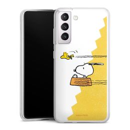 DeinDesign Galaxy S21 FE 5G Handy Silikon H&uuml;lle Case transparent Handyh&uuml;lle Snoopy Peanuts Children Silikon Case
