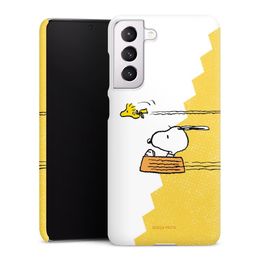 DeinDesign Galaxy S21 FE 5G Handy Premium Case Smartphone Handyh&uuml;lle Schutzh&uuml;lle matt Snoopy Peanuts Children Premium Case