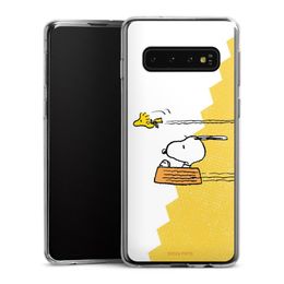 DeinDesign Galaxy S10 Handy Slim Case Silikon Handyh&uuml;lle transparent H&uuml;lle extra d&uuml;nn Snoopy Peanuts Children Silikon Slim Case