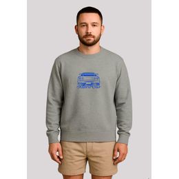 Sweatshirt F4NT4STIC "Retro Car Japanese Streetstyle", Herren, Gr. L, grau (grau melange), Obermaterial: 80% Baumwolle, 20% Polyester, regular fit, Rundhals, ohne B&uuml;ndchen, Sweatshirts Sweatshirt, Japan Streetwear Styles