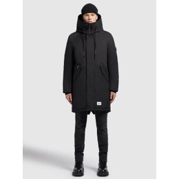 Khujo Herren Kurzmantel "HANT"schwarz, Gr. M, unifarben, 100% Polyester, M&auml;ntel