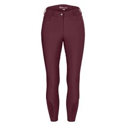 RIDE now Softshell-Grip-Vollbesatz-Reithose rot Damen 80