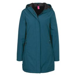RIDE now Regenmantel blau/gr&uuml;n Damen L
