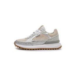 Floris van Bommel Sneaker 'Noppi 35' Damen Gr&ouml;&szlig;e 36 beige / silber / wei&szlig;