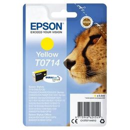 Original Epson Stylus DX 6000 (C13T07144011 / T0714) Druckerpatrone Gelb