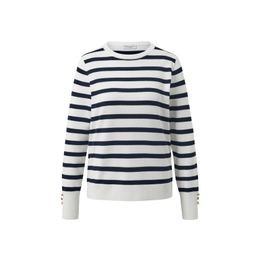 Tchibo - Gestreifter Feinstrickpullover - Damen - Gr. L - dunkelblau/gestreift