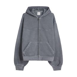 Bershka Sweatjacke Herren Gr&ouml;&szlig;e XS dunkelgrau