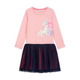 Danamade Kleid M&auml;dchen Gr&ouml;&szlig;e 92 navy / hellpink / pinkmeliert / silber