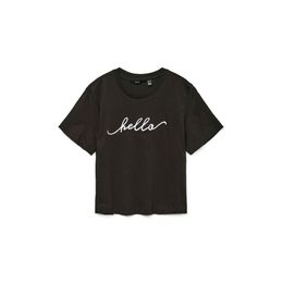 V&eacute;ro Moda Vero Moda T-Shirt 'VMBELIS METTE' Damen Gr&ouml;&szlig;e S schwarz / wei&szlig;