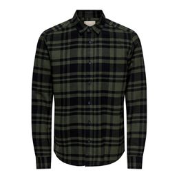 Only & Sons Only & Sons Hemd 'ONSGUDMUND' Herren Gr&ouml;&szlig;e XXL oliv / schwarz