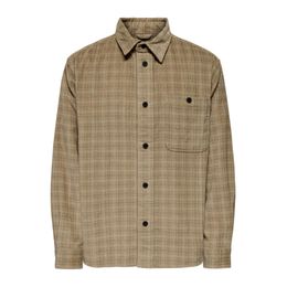Only & Sons Only & Sons Hemd 'ONSWaleed' Herren Gr&ouml;&szlig;e XL sand / dunkelbeige