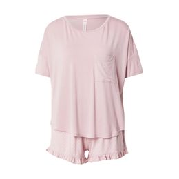 Hunkem&ouml;ller Hunkem&ouml;ller Pyjama Damen Gr&ouml;&szlig;e M rosa / wei&szlig; Winterkleid