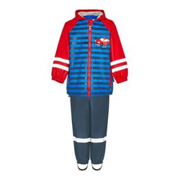 Playshoes Funktionsanzug 'Rennwagen' Jungen Gr&ouml;&szlig;e 116 blau / marine / rot / wei&szlig;