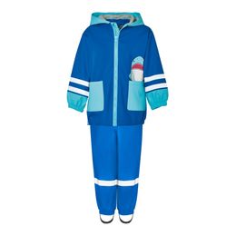 Playshoes Funktionsanzug 'Hai' Jungen Gr&ouml;&szlig;e 116 blau / aqua / rot / wei&szlig;