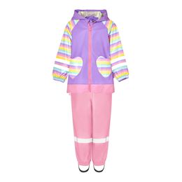 Playshoes Funktionsanzug 'Einhorn' Jungen Gr&ouml;&szlig;e 80 azur / gelb / lila / rosa