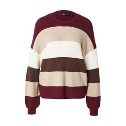 Only Sweater 'ONLAtia' female size XL mottled beige / Chocolate / Wine red / White