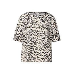 Street One T-Shirt Damen Gr&ouml;&szlig;e XXXL beige / schwarz