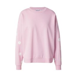 Pieces Sweatshirt 'PCKALINKA' Damen Gr&ouml;&szlig;e S curry / rosa / wei&szlig;