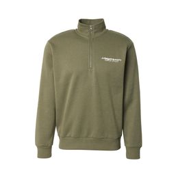 Jj Rebel Sweatshirt 'JREBZACK' Herren Gr&ouml;&szlig;e M oliv / wei&szlig;