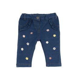 Chicco Hose M&auml;dchen Gr&ouml;&szlig;e 80 blue denim / gelb / ros&eacute; / wei&szlig;