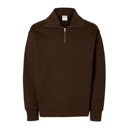 Selected Sweatshirt 'SLHAron' Herren Gr&ouml;&szlig;e XS braun
