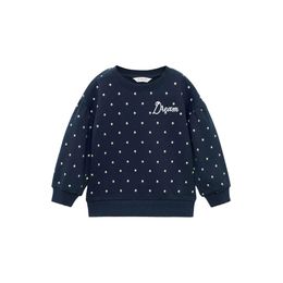 Mango Kids Sweatshirt 'SWEETSET' M&auml;dchen Gr&ouml;&szlig;e 80 navy / hellgr&uuml;n / wei&szlig;