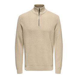 Only & Sons Only & Sons Pullover 'ONSMACE' Herren Gr&ouml;&szlig;e S greige