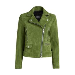 K by KARL LAGERFELD Karl Lagerfeld Jacket ' Suede' Damen Gr&ouml;&szlig;e XL oliv
