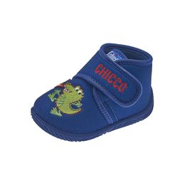 Chicco Hausschuh 'Toil' Jungen Gr&ouml;&szlig;e 19 blau / gr&uuml;n / rot
