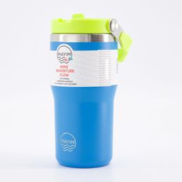 Blaue Reisetasse 600ml