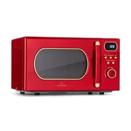 Klarstein Julieta Mikrowelle mit Grill 20l 700 / 800 W &Oslash;25,5cm 8 Programme Rot