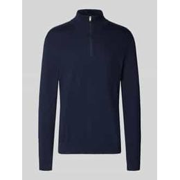 Selected Homme Regular Fit Troyer aus reiner Baumwolle Modell 'BERG'