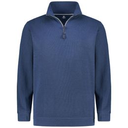 Große Größen Lerros Sweatshirt aus Baumwollmischung Farbe blau Größe: 6XL