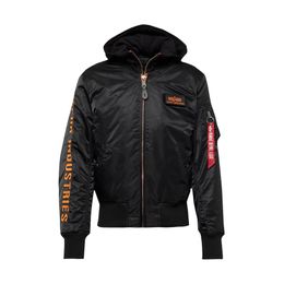 Alpha Industries Jacke 'MA-1' Herren Größe XL orange / schwarz