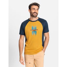 Catamaran Sports Herren Funktionsshirt in freshnezz-Qualit&auml;t, dunkelblau-ocker, Gr&ouml;&szlig;e 44/46