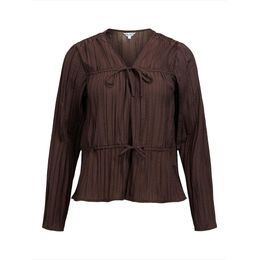 Object Bluse 'OBJBREA' Damen Gr&ouml;&szlig;e XL schoko