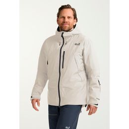 Skijacke Jack Wolfskin "FLOWLINE PRO 2L INS JKT M", Herren, Gr. S (48), beige (palesand), Obermaterial: 100% Polyester; F&uuml;llung: 100% Polyester; Futter: 100% Polyester, Jacken Skijacke