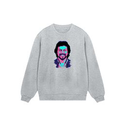 F4NT4STIC Sweatshirt 'TV Times Jeremy Beadle 1982 Pop Art' male Grey size L