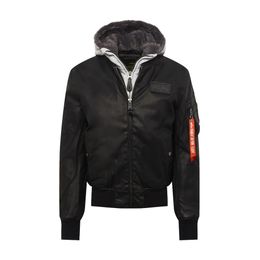 Alpha Industries Jacke 'MA-1' Herren Größe XXXL hellgrau / schwarz